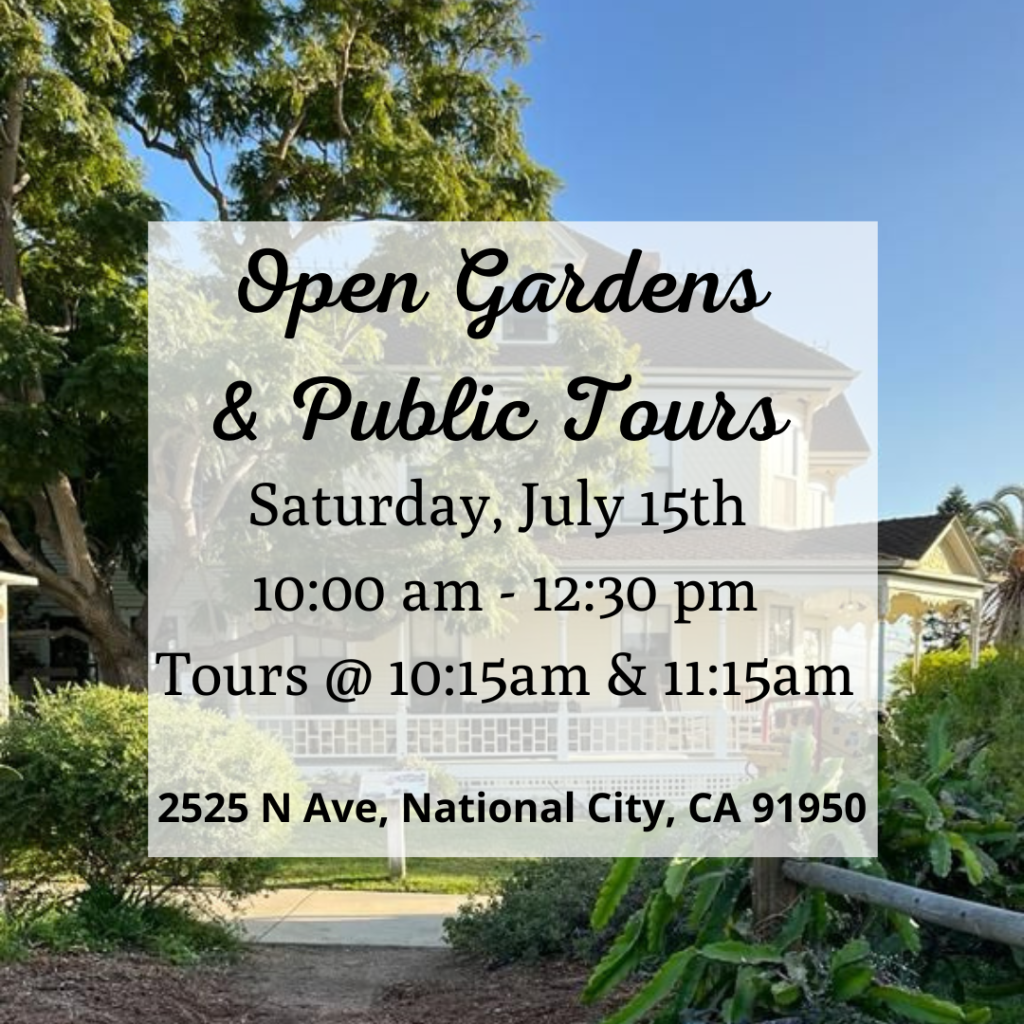Open Gardens, Saturday July 15th - Olivewood Gardens
